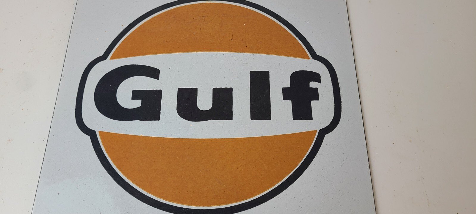 Vintage Gulf Gasoline Sign – Porcelain Octane Type Gas Pump Service ...