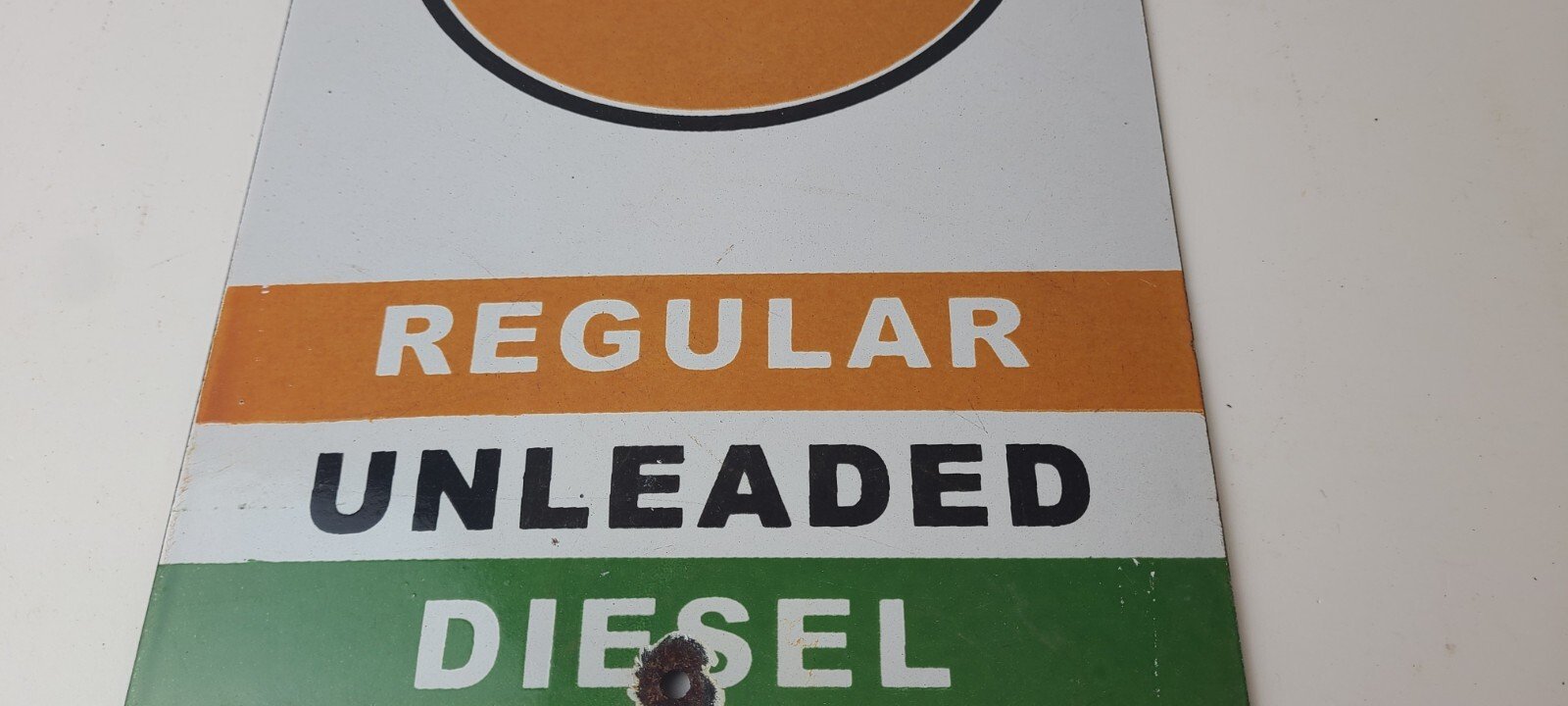 Vintage Gulf Gasoline Sign – Porcelain Octane Type Gas Pump Service ...