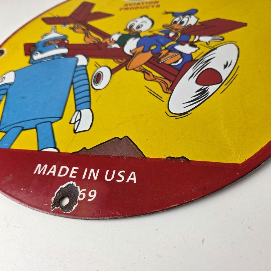 Vintage Esso Gasoline Service Station Porcelain Sign